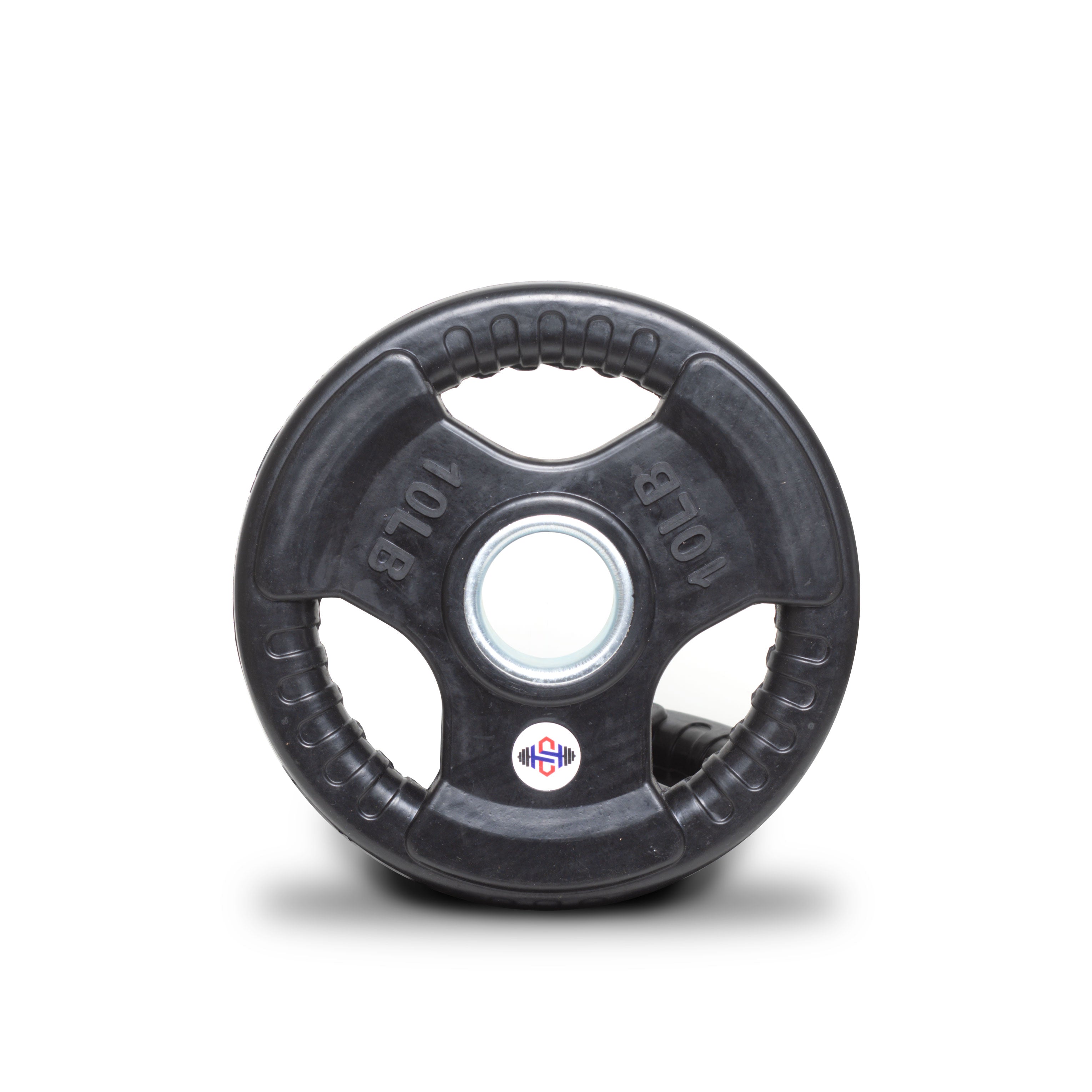 Black Rubber Handle Plate Weight - 10 LBS – Commercial Home Gym